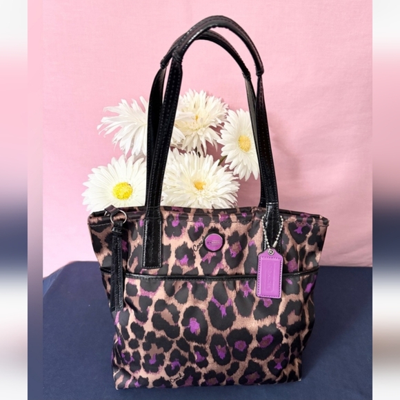Coach | Bags | Coach Ocelot Euc Medium Zip Leopard Print Tote | Poshmark